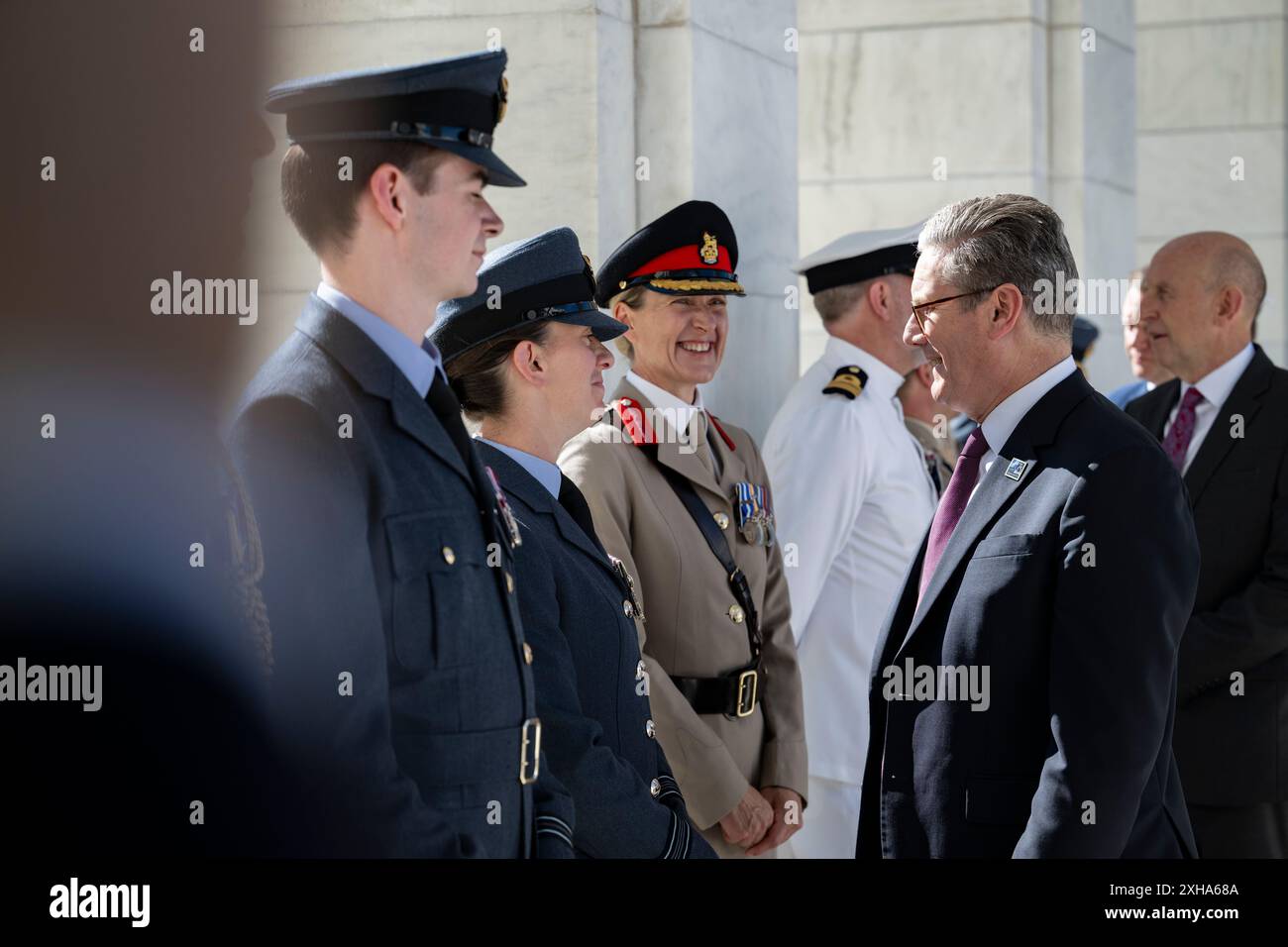 British Prime Minister Keir Starmer thanks members of the British ...