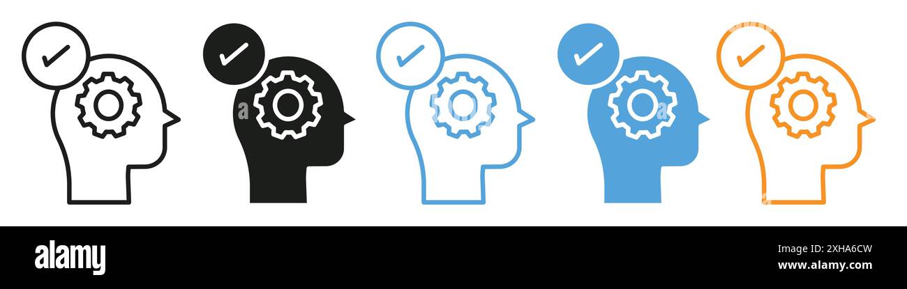 Interpretation icon Vector symbol or sign set collection in black and ...