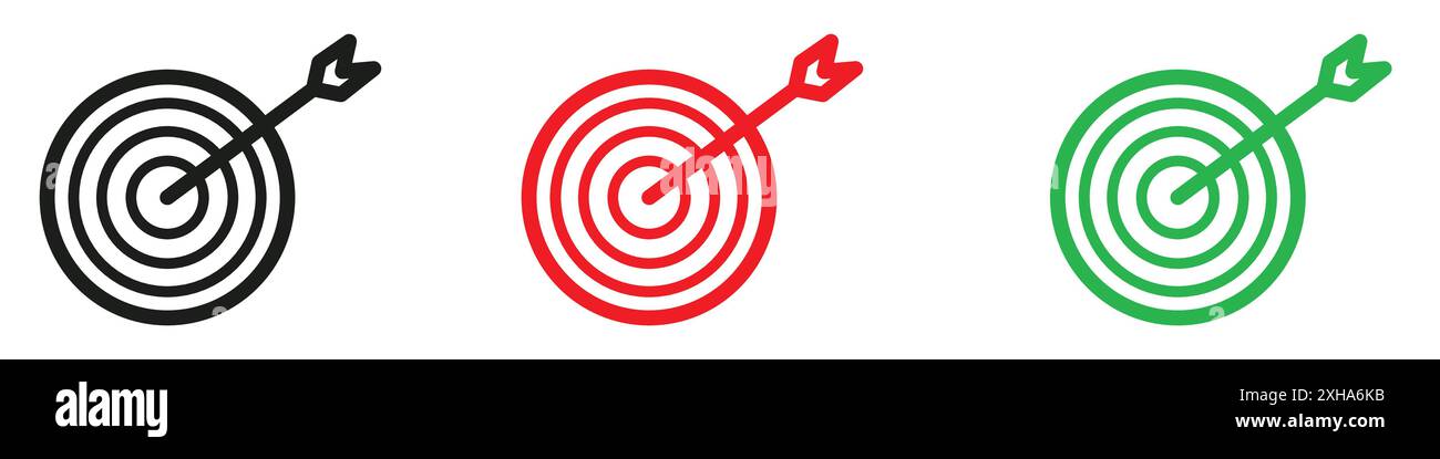 Mission icon Vector symbol or sign set collection in black and white ...