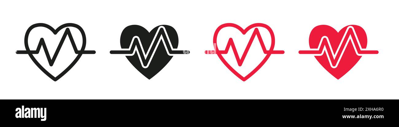 Overall wellness icon Vector symbol or sign set collection in black and ...