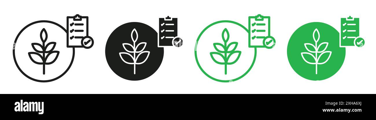 Premium ingredients icon Vector symbol or sign set collection in black ...