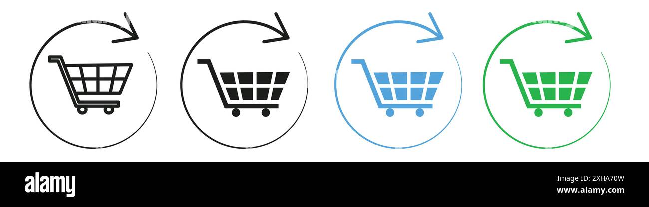 Repeated sales icon Vector symbol or sign set collection in black and ...