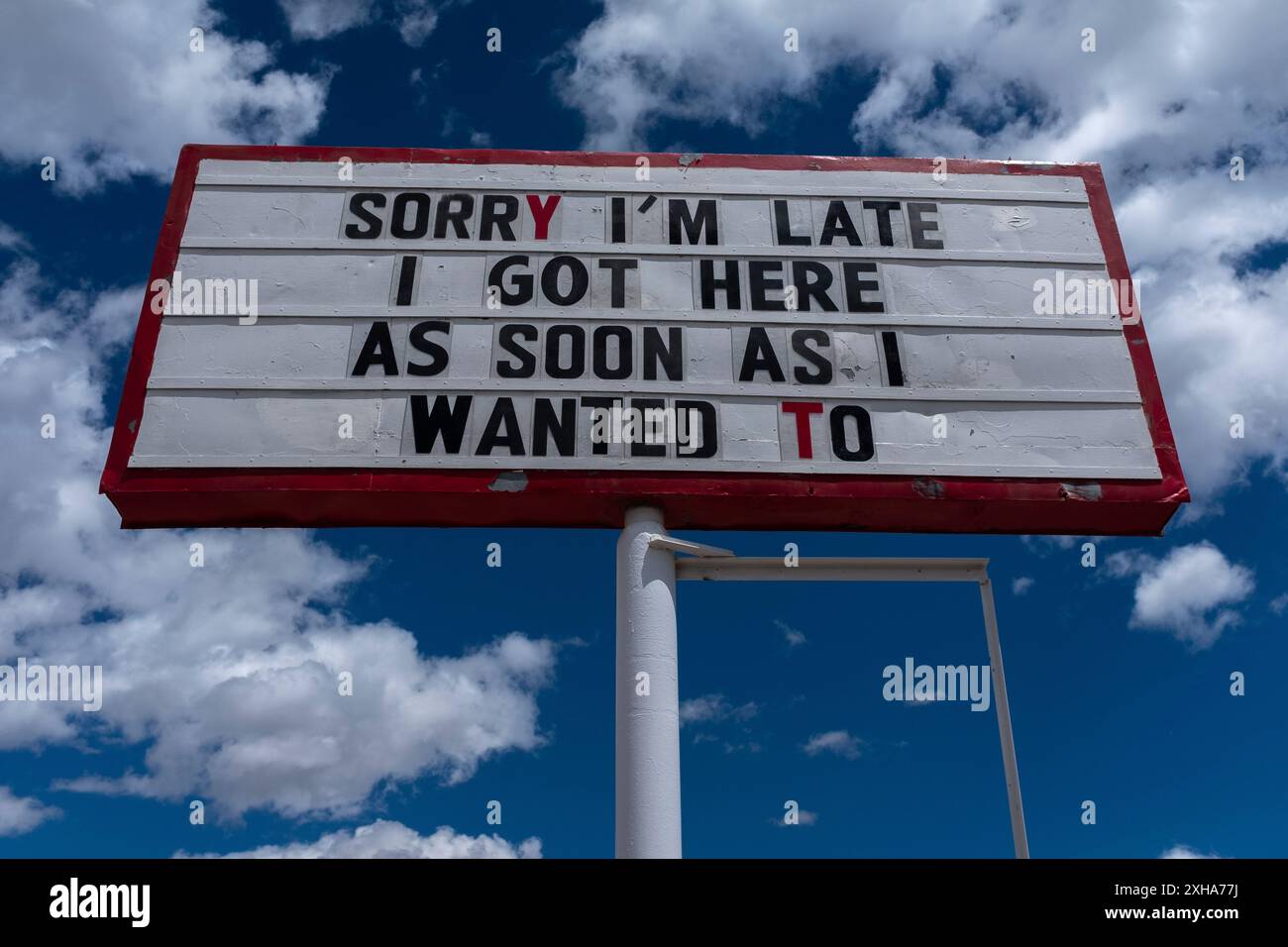 Funny billboards road signs hi-res stock photography and images - Alamy