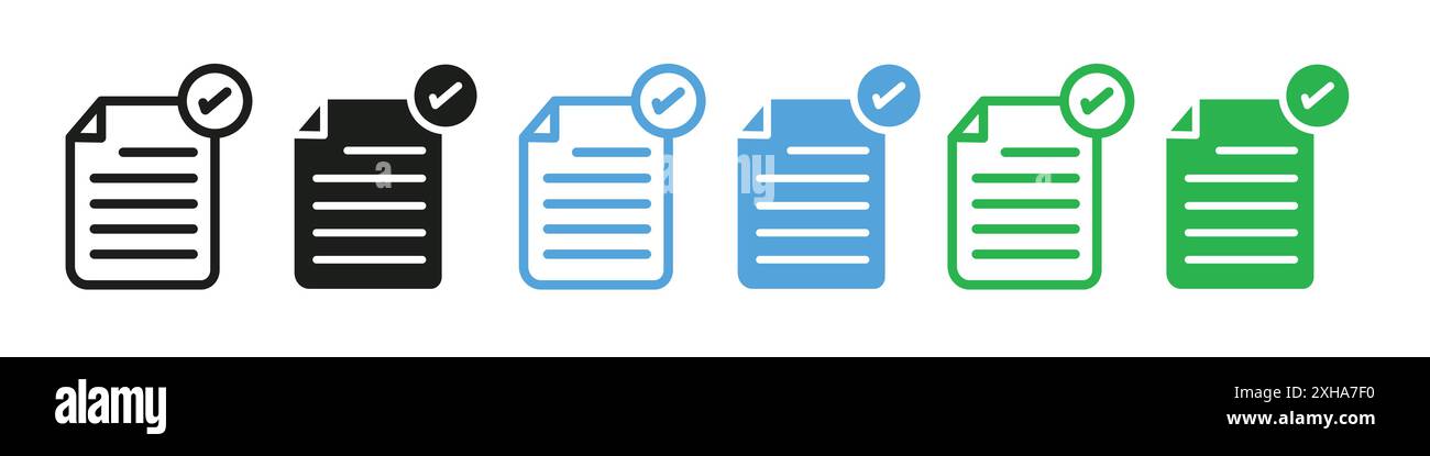 Update document icon Vector symbol or sign set collection in black and ...