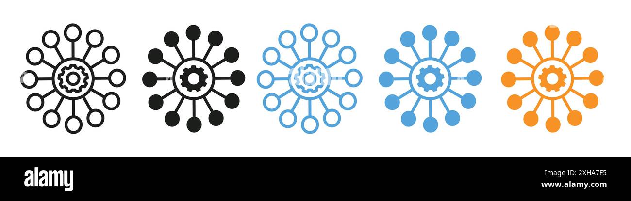 Useful functions icon Vector symbol or sign set collection in black and ...