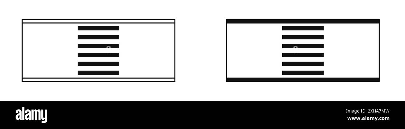 Zebra crossing icon Vector symbol or sign set collection in black and ...