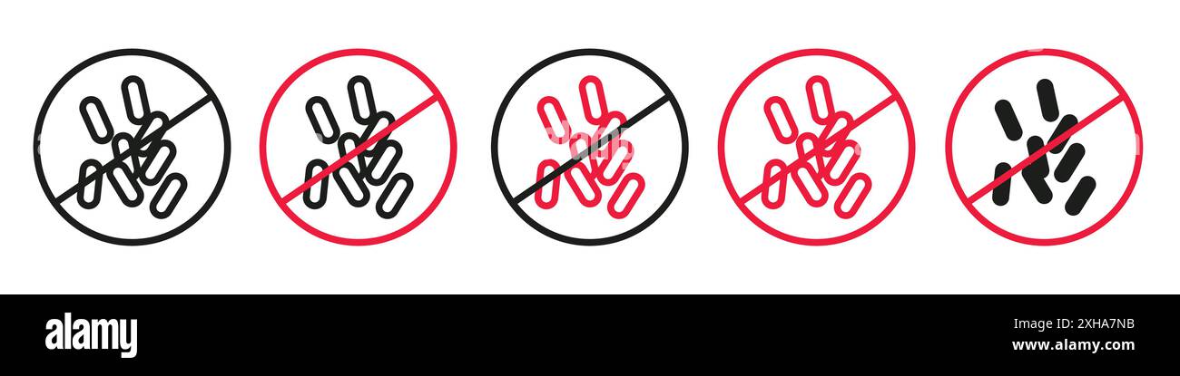 Yeast free icon Vector symbol or sign set collection in black and white ...