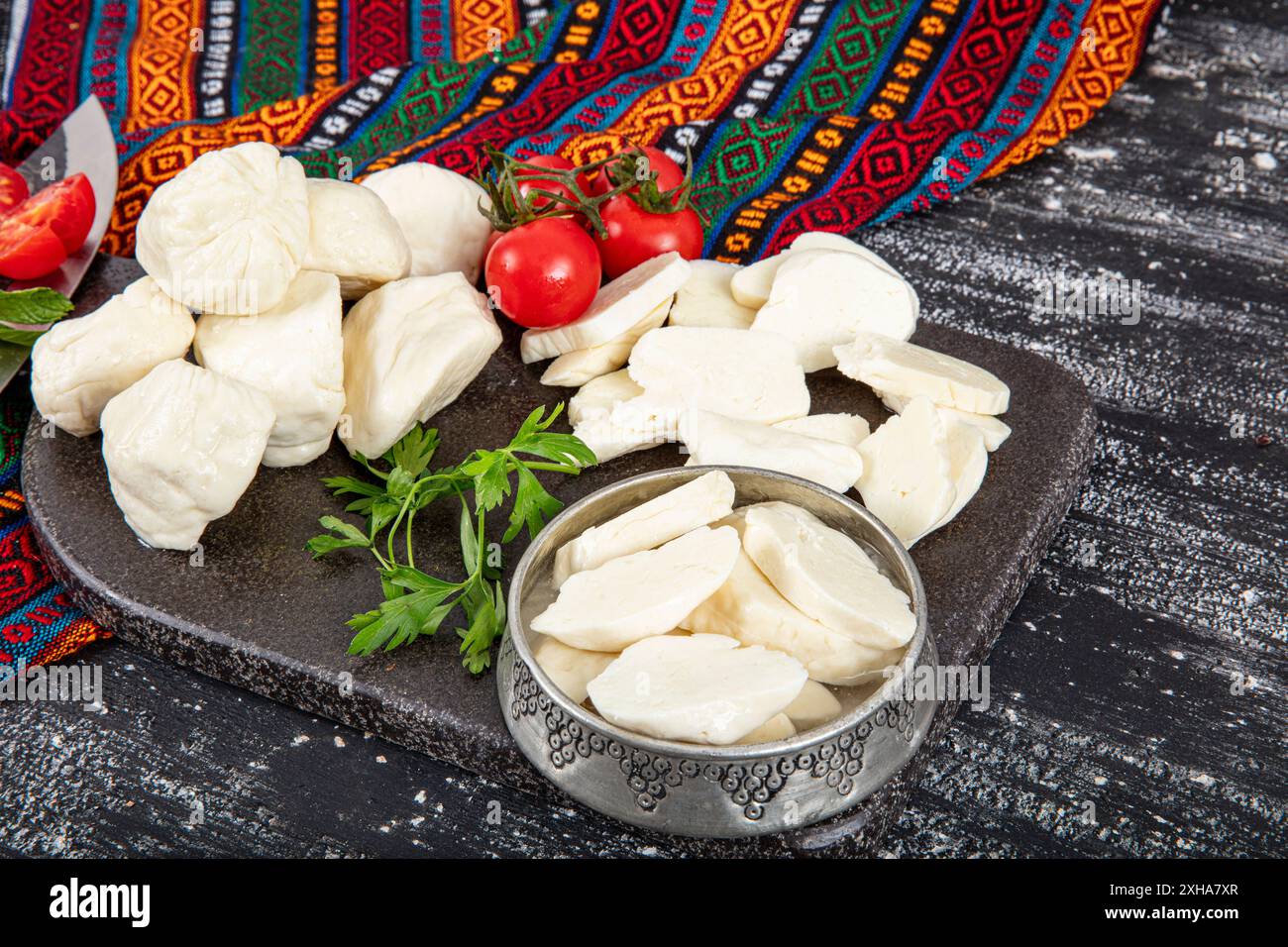 Mixed cheese made from goat and sheep milk. Mix Cheese Texture Food ...