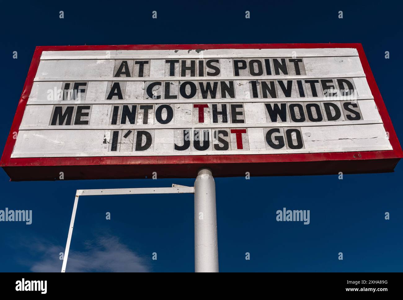 Funny billboards road signs hi-res stock photography and images - Alamy