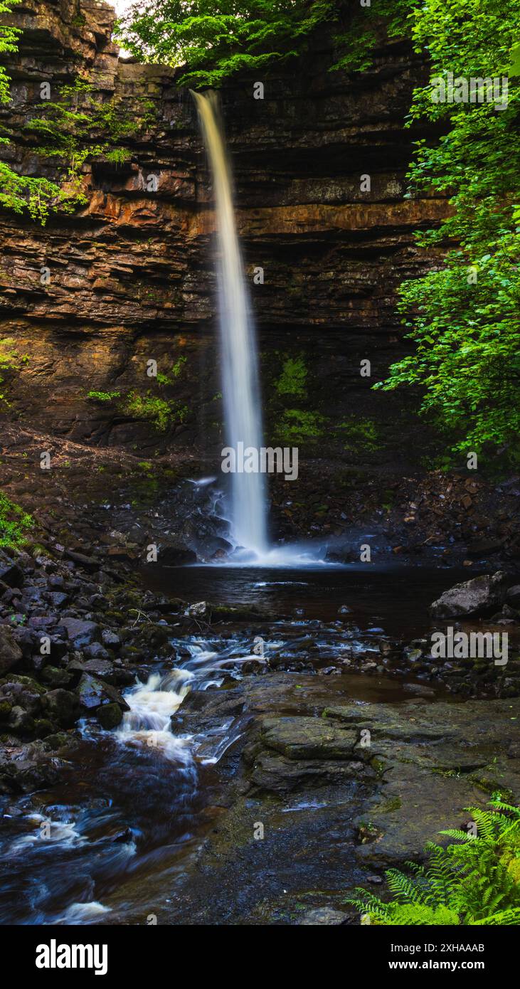 A photograph of hard raw force waterfall in the UK's stunning Yorkshire ...