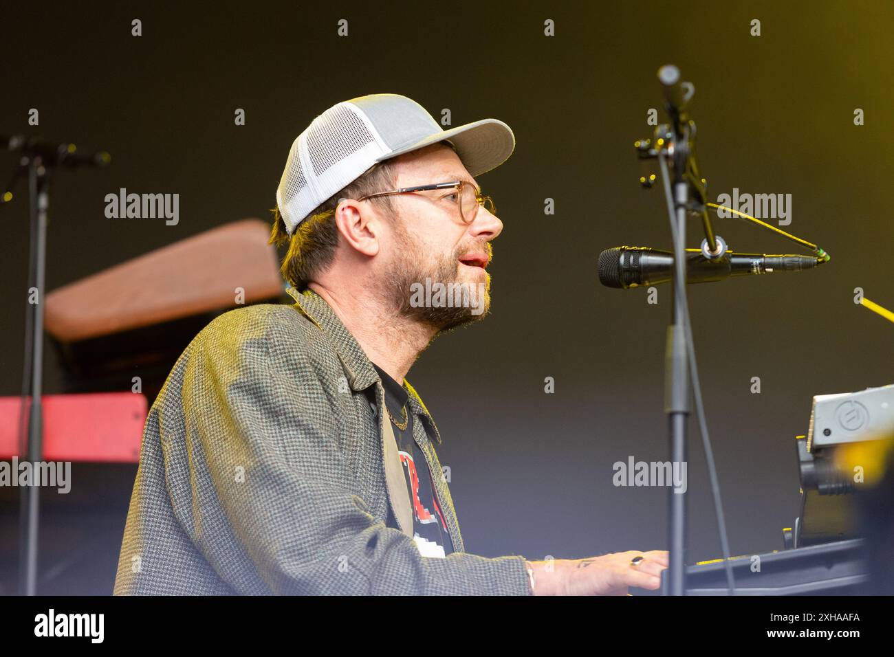 London, UK. Friday July 12th. Damon Albarn makes a surprise appearance ...