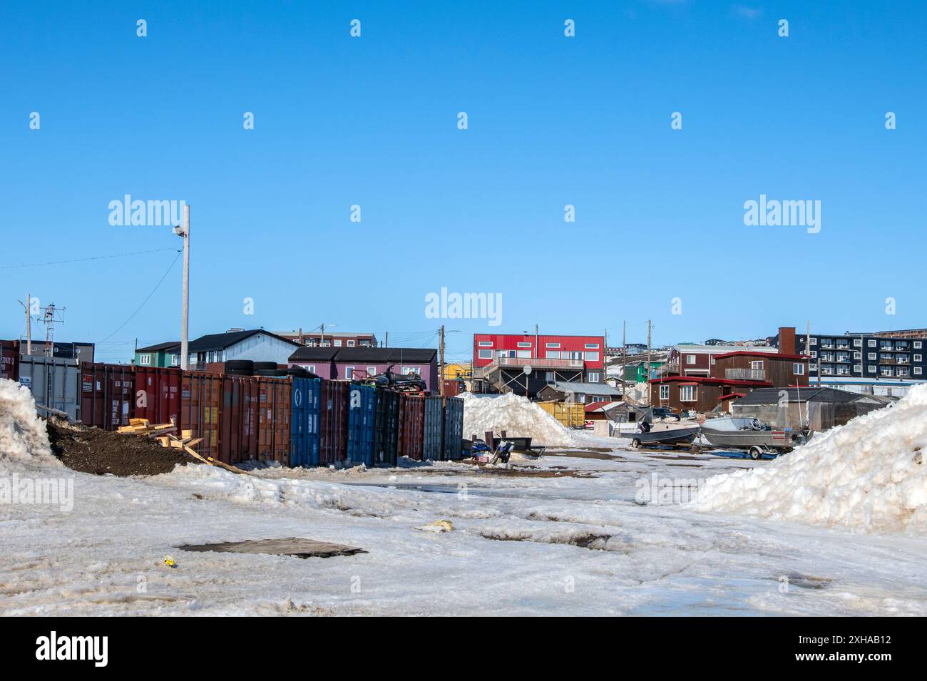 Containers stored in small hi-res stock photography and images - Alamy