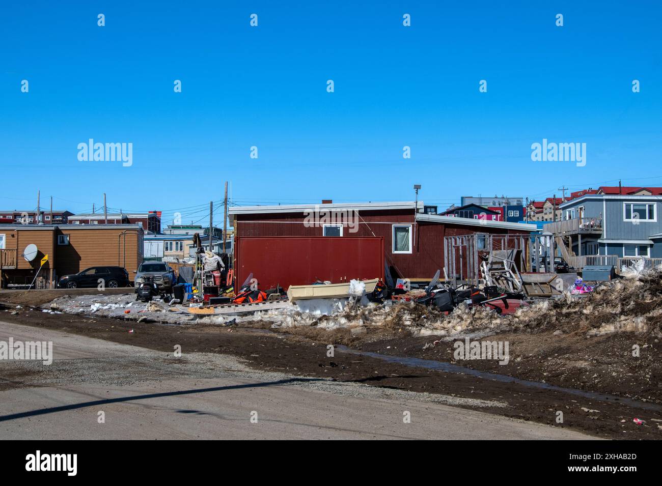 Iglulik Drive in Iqaluit, Nunavut, Canada Stock Photo - Alamy