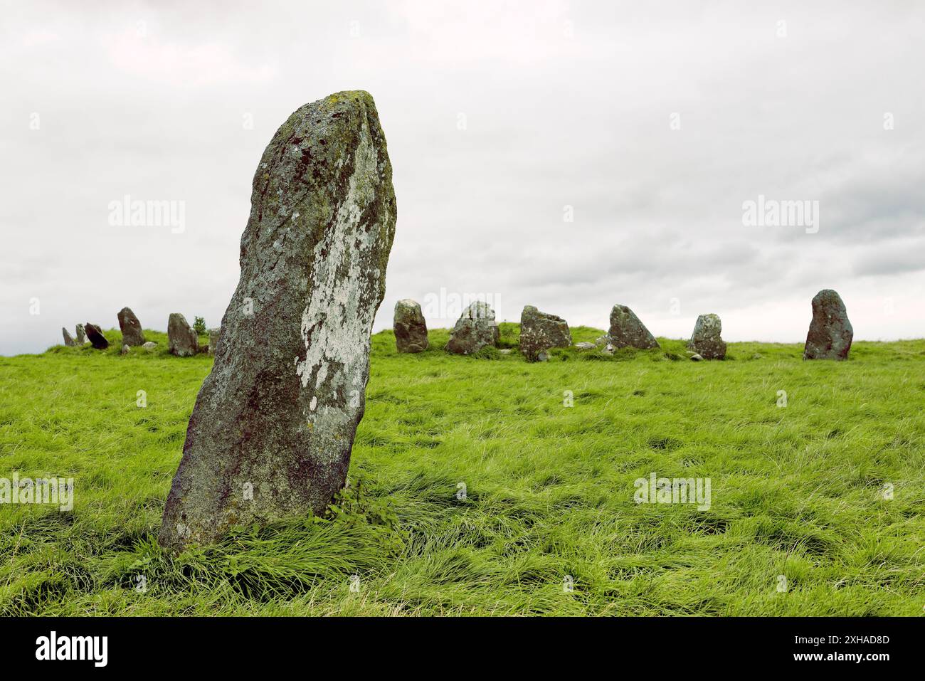 Beltany prehistoric stone circle. Raphoe, Donegal, Ireland. Neolithic ...