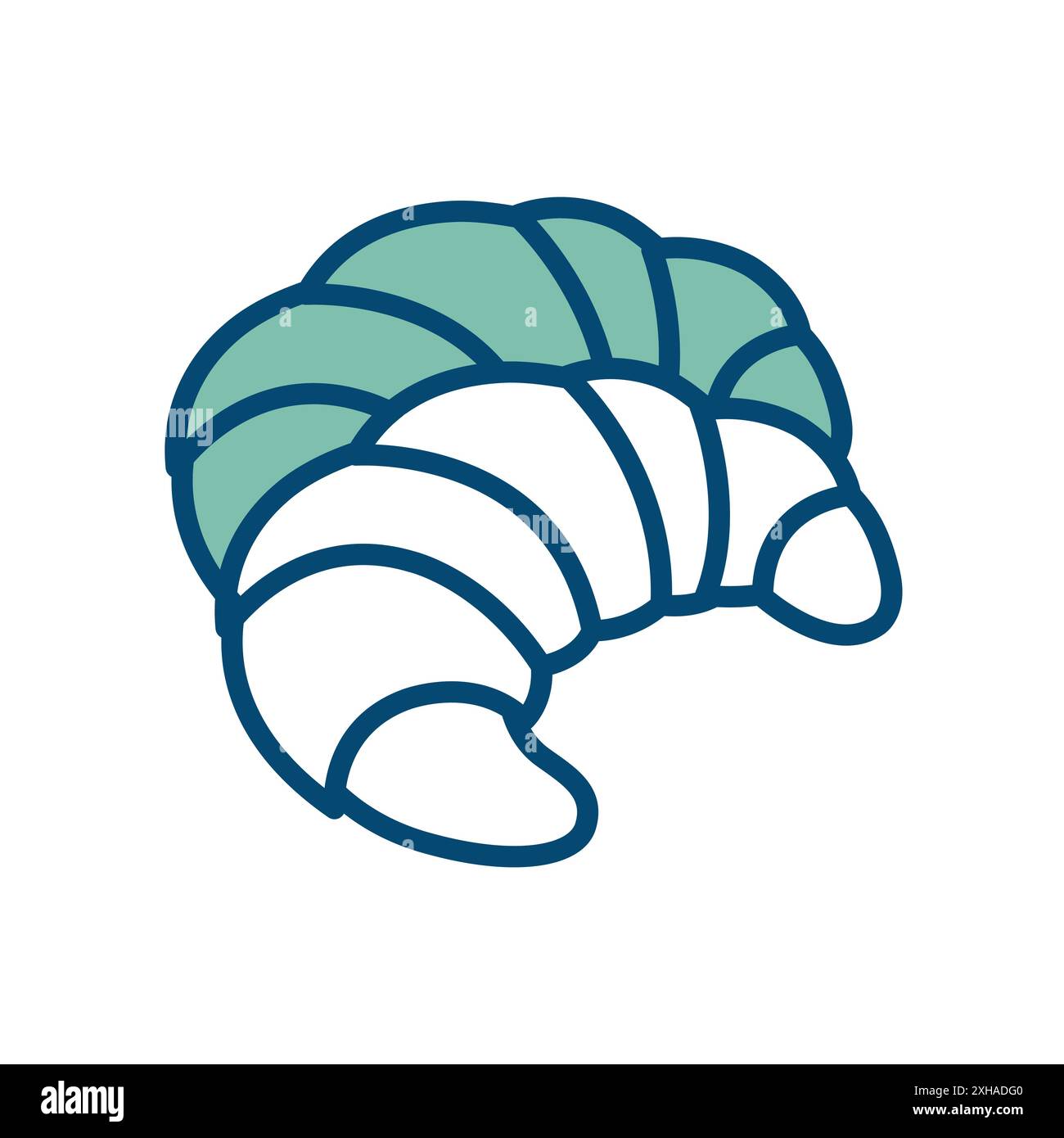 Croissant vector vectors hi-res stock photography and images - Alamy