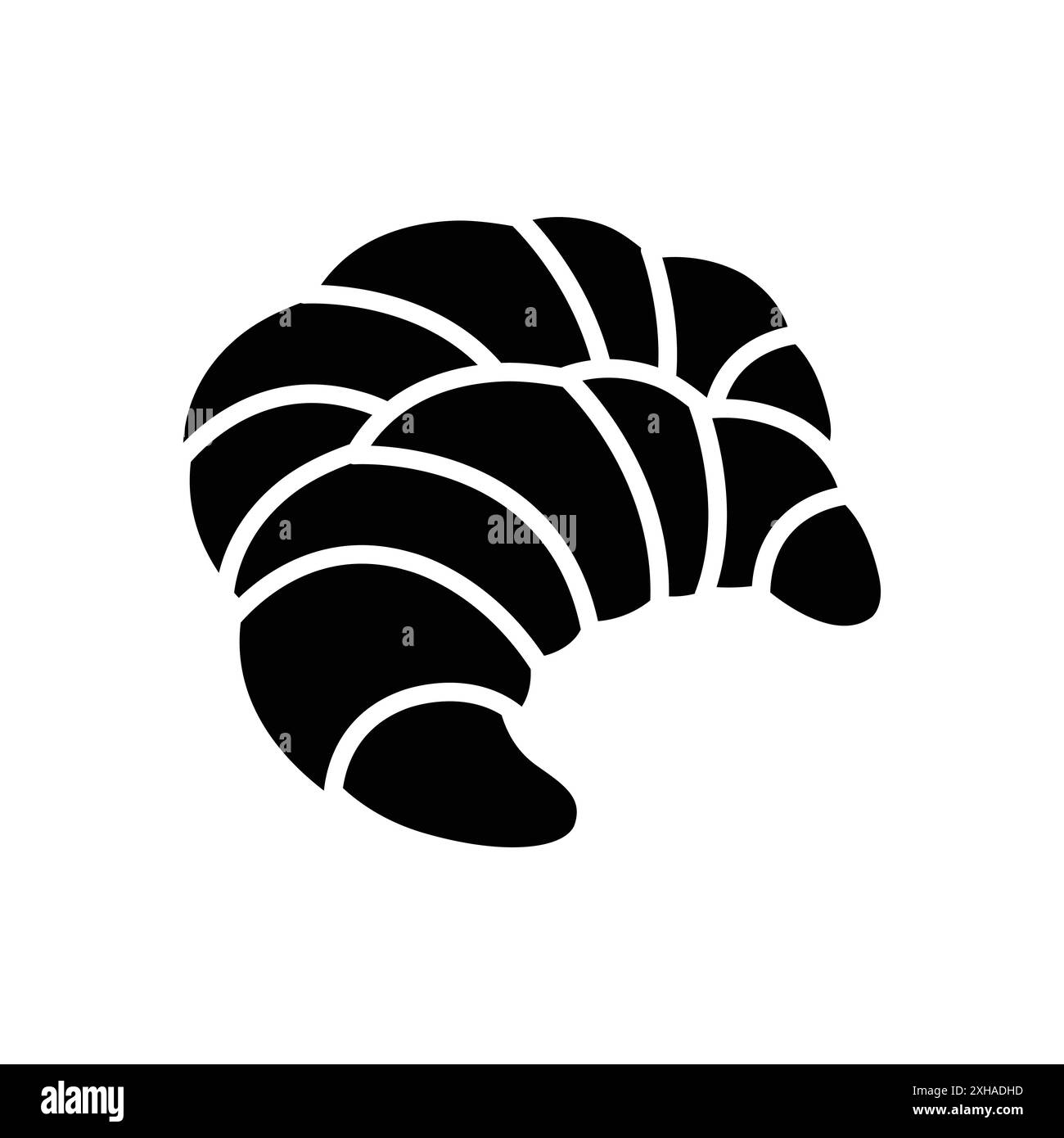 Croissant icon in outline Cut Out Stock Images & Pictures - Alamy