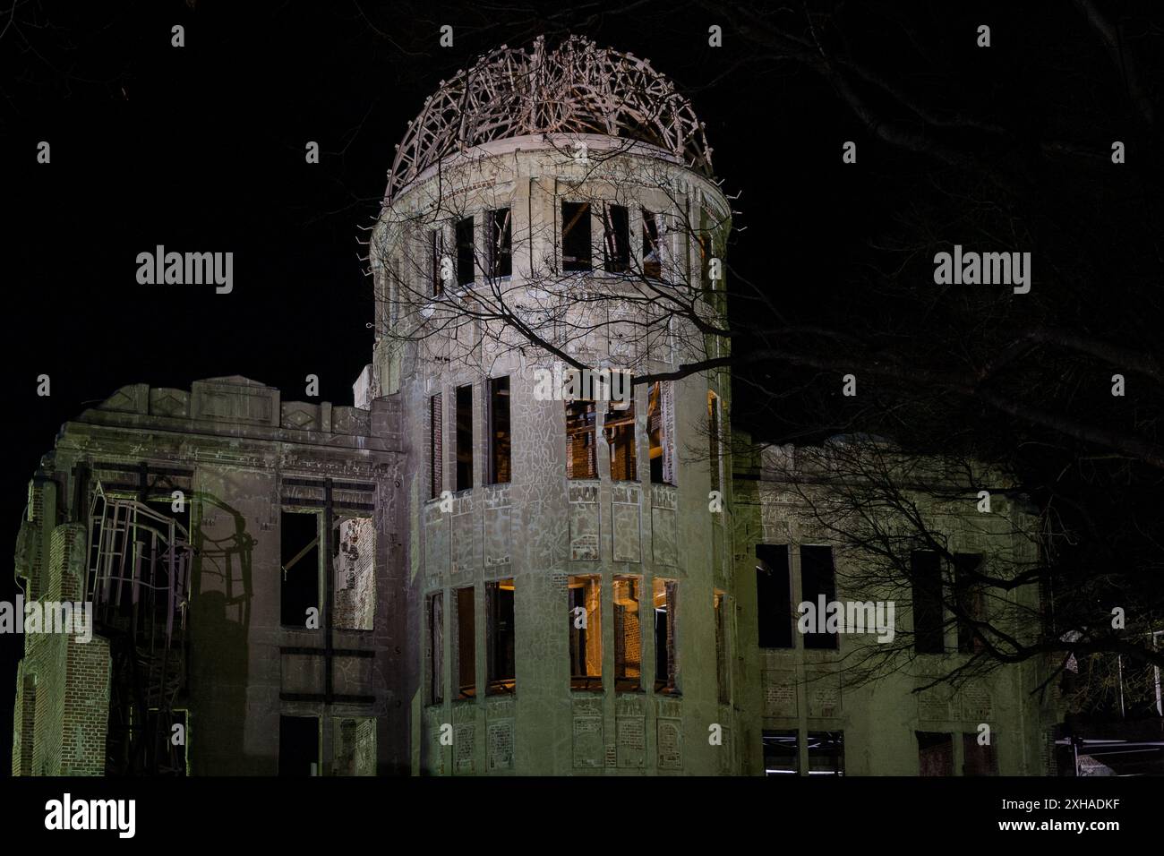 The Atomic Bomb dome at night. Hiroshima, Japan Stock Photo - Alamy