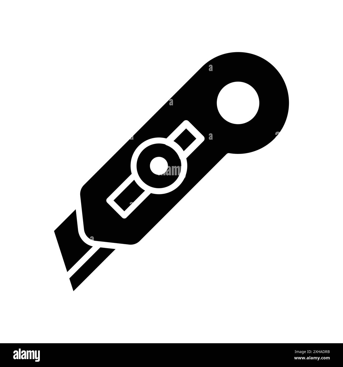 cutter knife icon vector design template in white background Stock ...