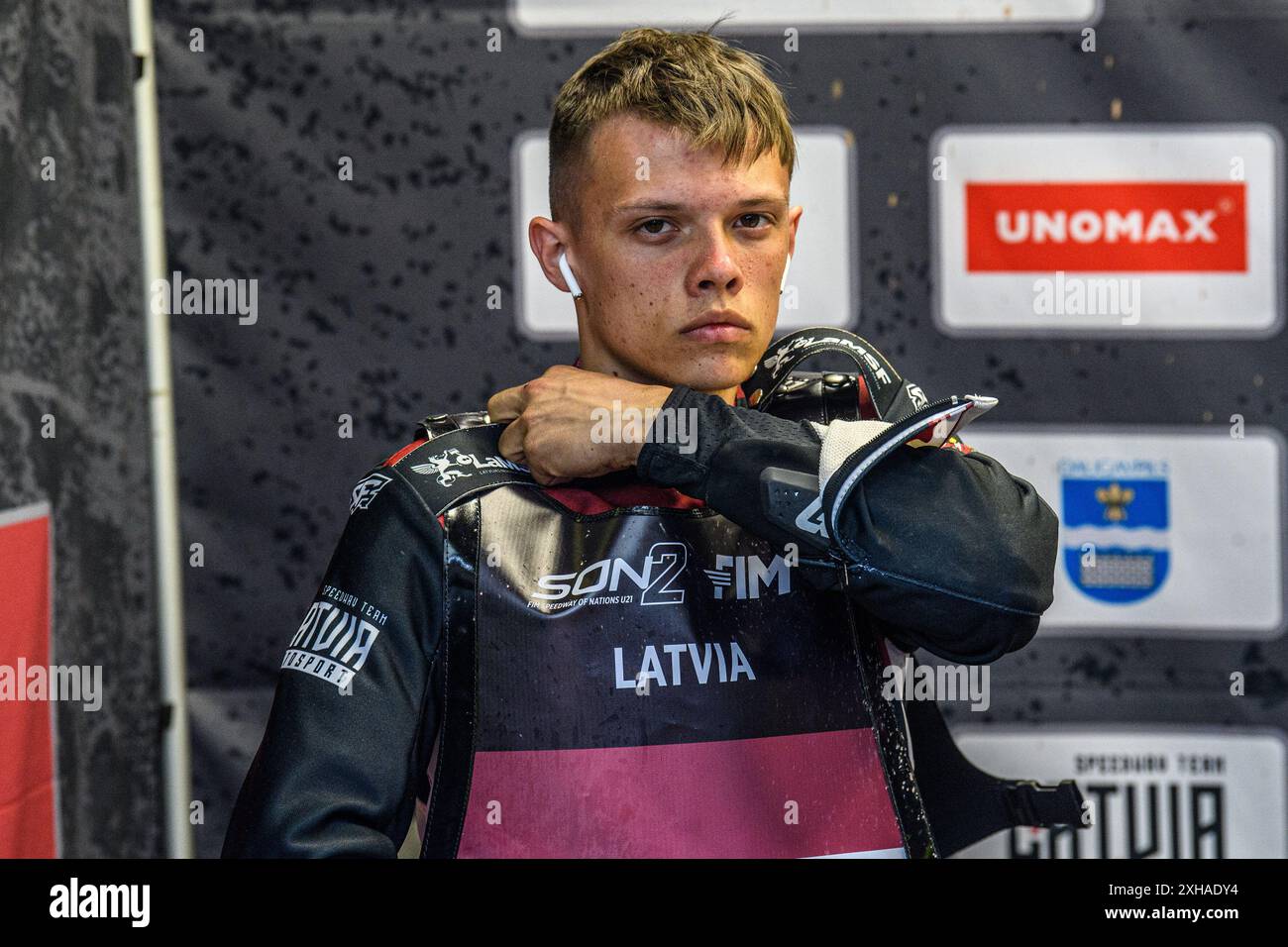 Nikita Kaulins of Latvia during the Monster Energy FIM Speedway of ...