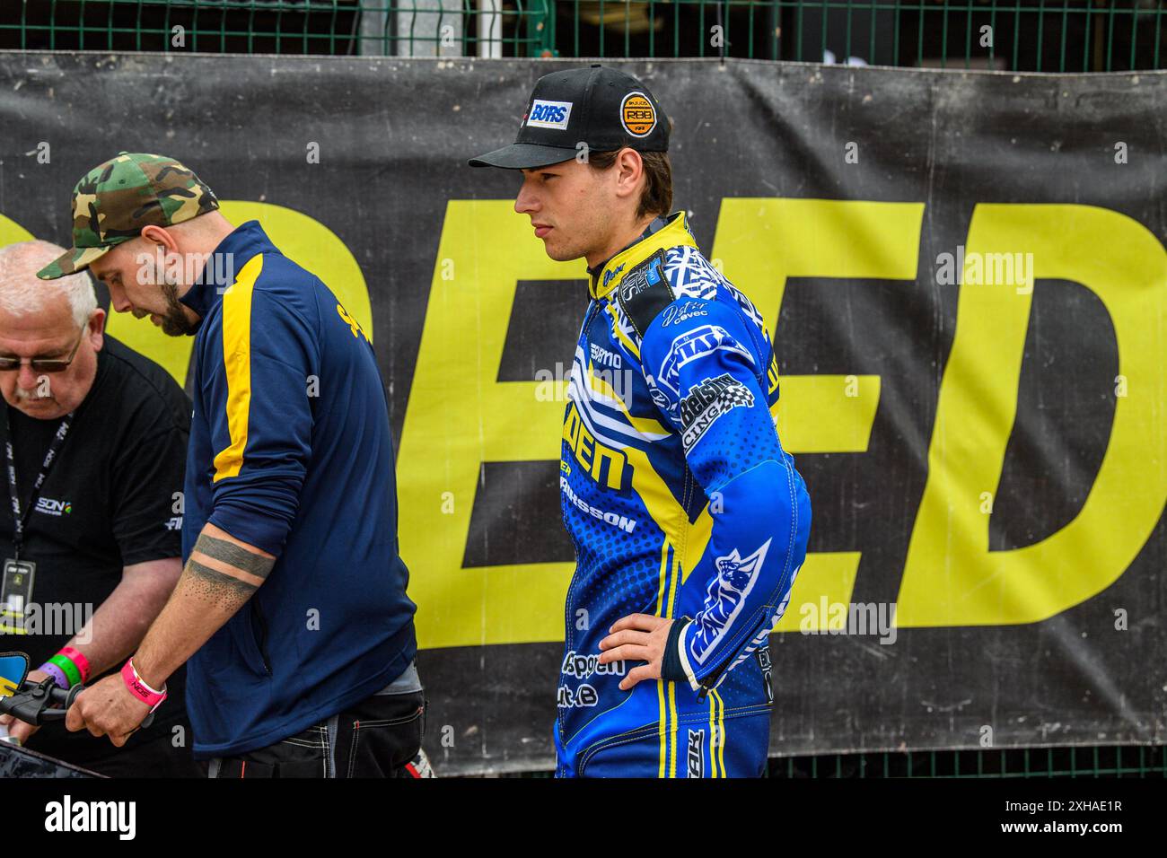 Casper Henriksson of Sweden during the Monster Energy FIM Speedway of ...