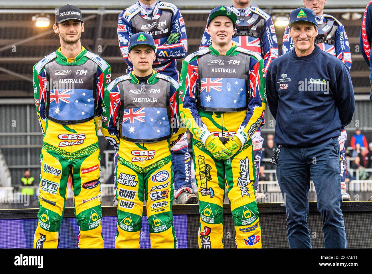 AUSTRALIA: (L to R) Keynan Rew, James Pearson, Michael West and ...