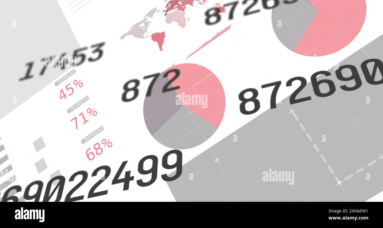 Analyzing financial data with charts and numbers for business report ...