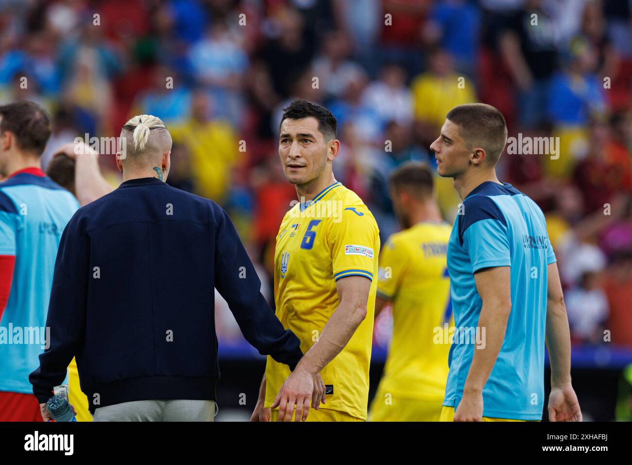 Taras Stepanenko seen during UEFA Euro 2024 game between national teams ...