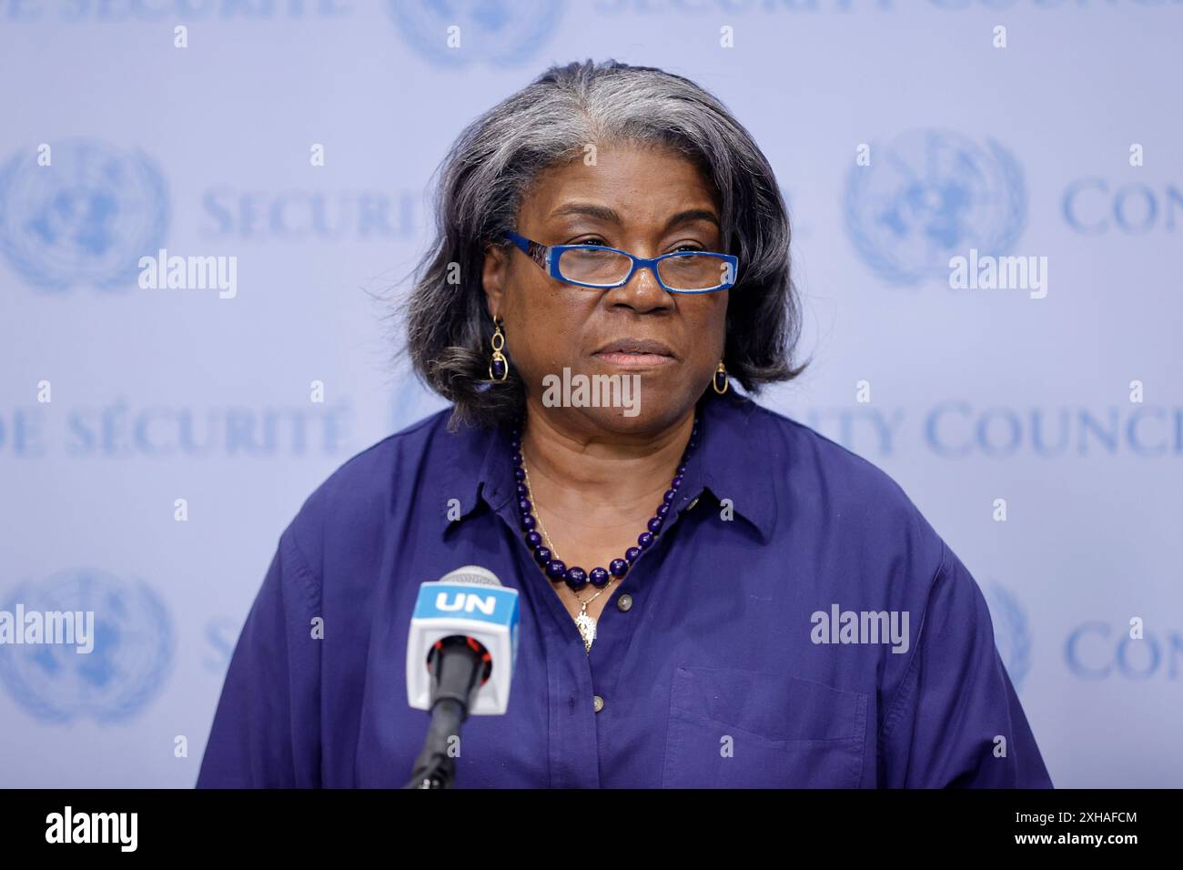 United Nations, New York, USA, July 12, 2024 - Press Conference by US ...