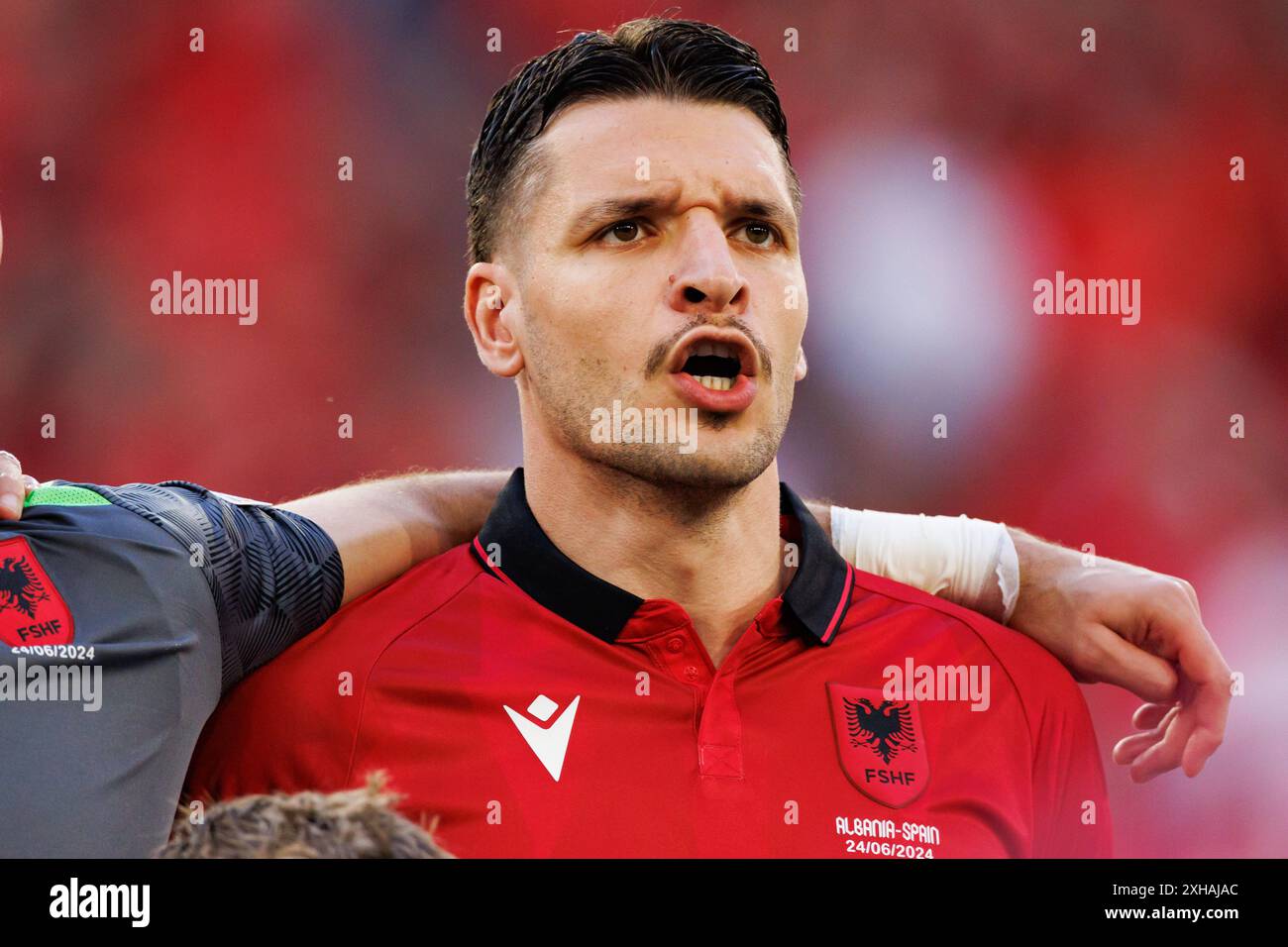 Berat Djimsiti (Albania) seen during UEFA Euro 2024 game between ...