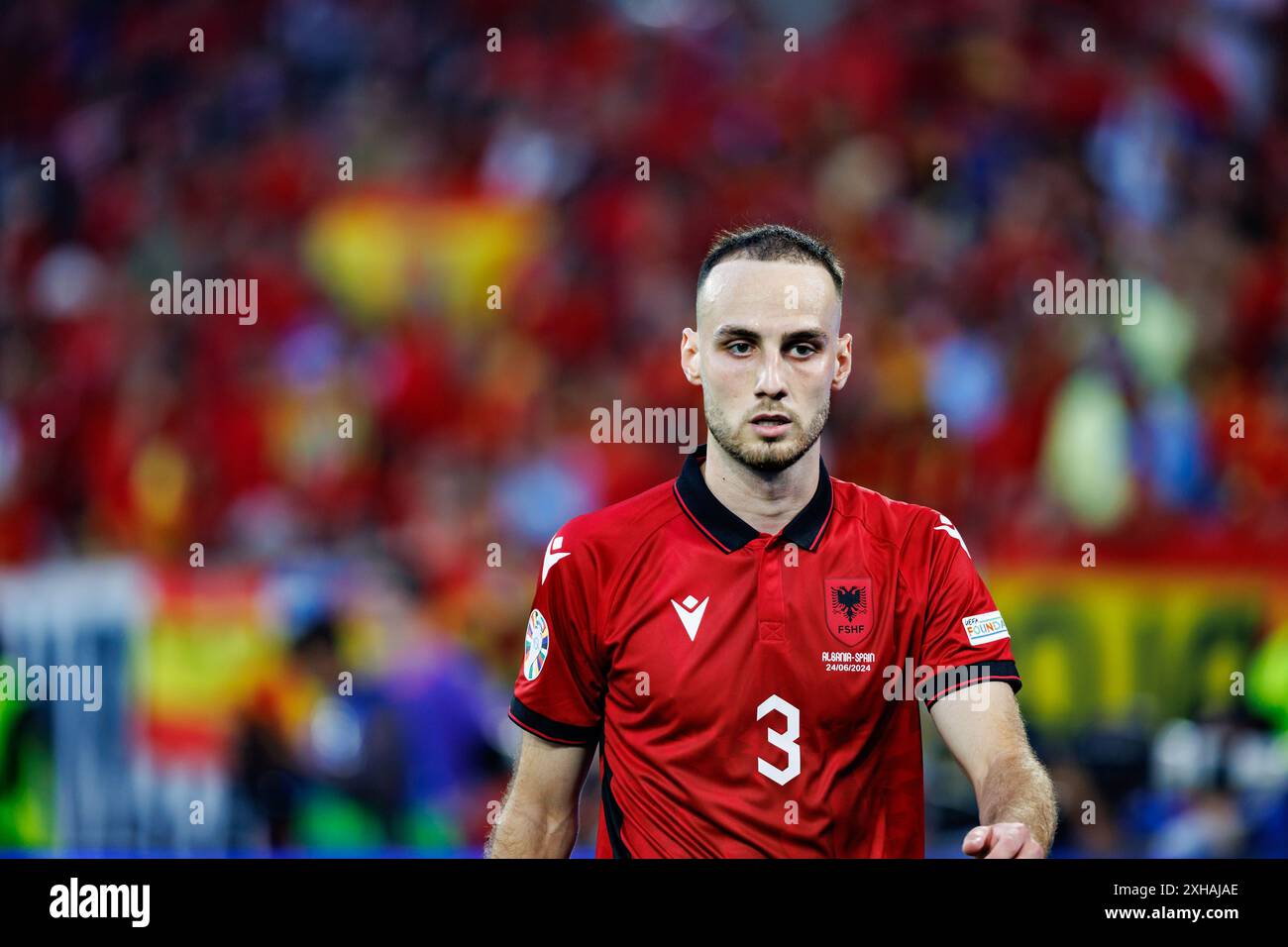 Mario Mitaj (Albania) seen during UEFA Euro 2024 game between national ...