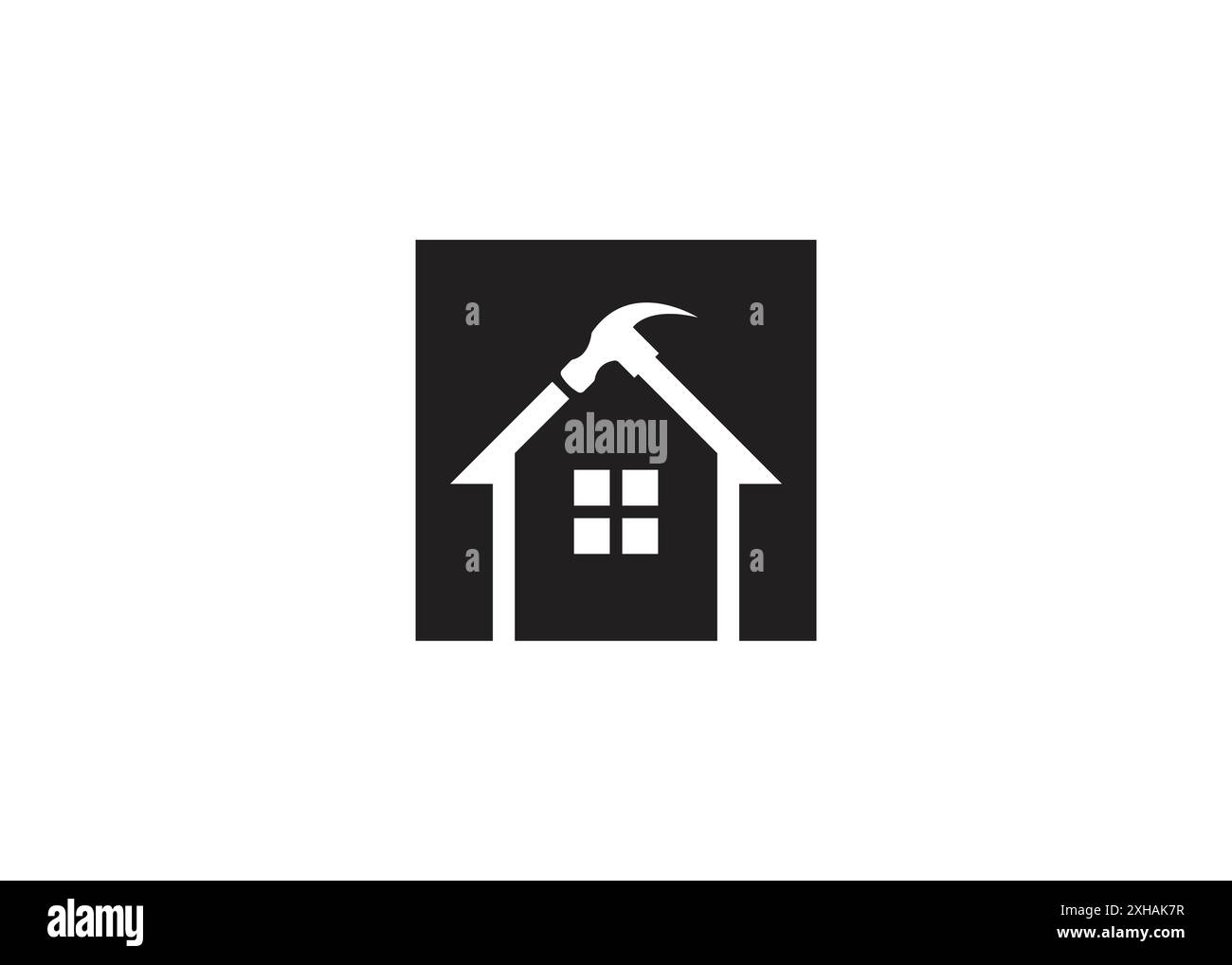 Minimal and professional home roofing logo design template. Simple ...