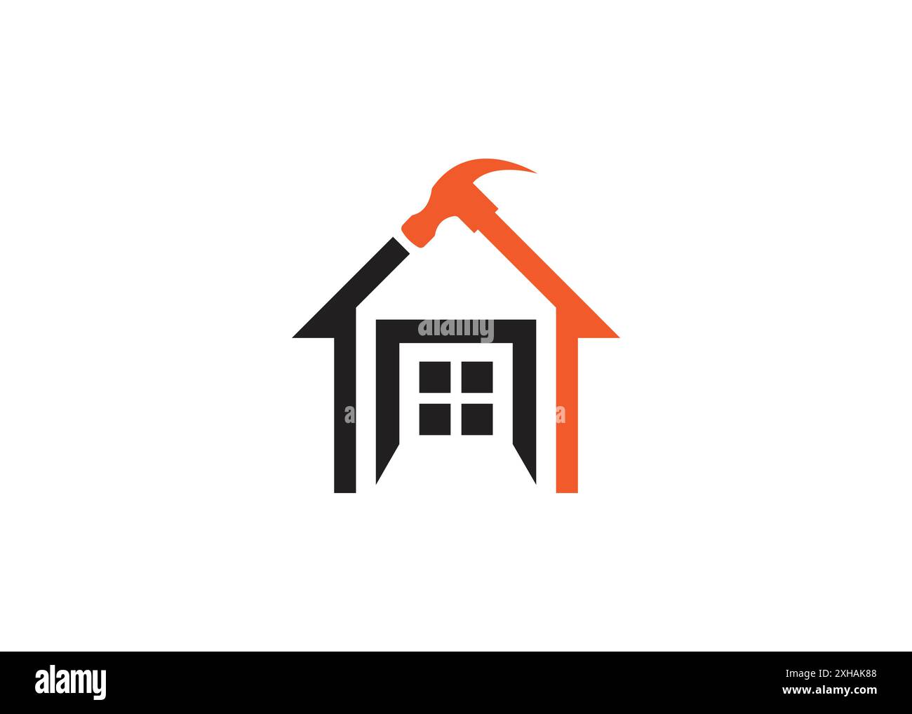 Minimal and professional home roofing logo design template. Simple ...