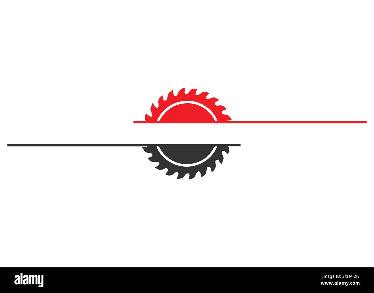 Minimal and professional Saw blade logo design template. Simple woodworking logo Stock Vector ...