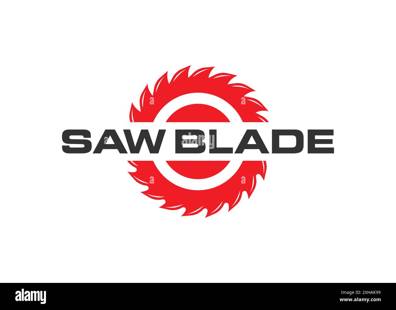 Minimal and professional Saw blade logo design template. Simple woodworking logo Stock Vector ...