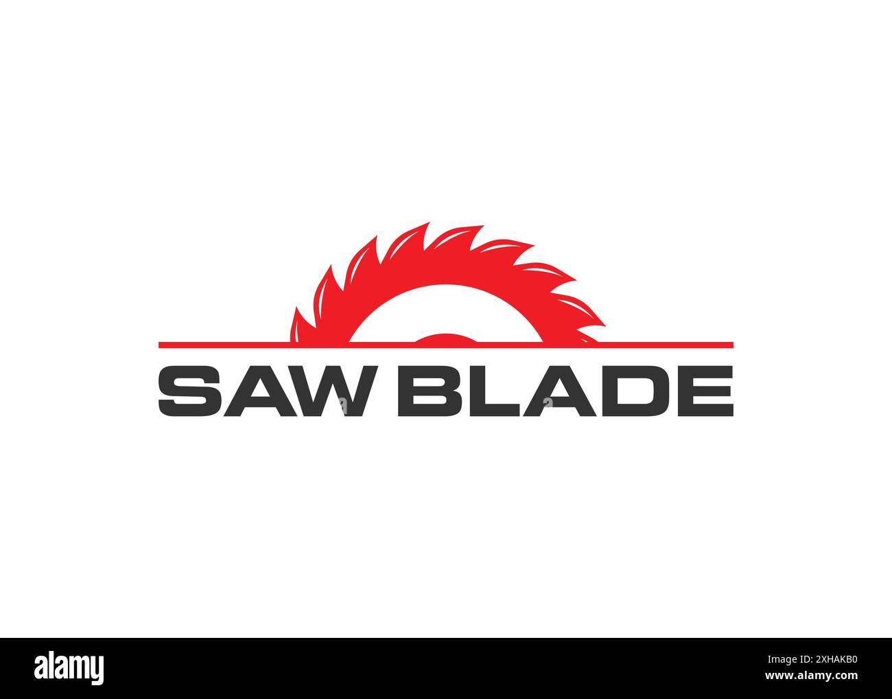 Minimal and professional Saw blade logo design template. Simple woodworking logo Stock Vector ...