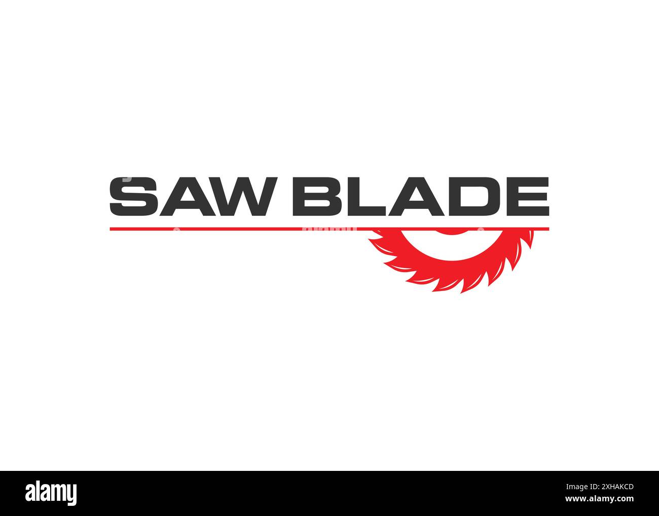 Minimal and professional Saw blade logo design template. Simple woodworking logo Stock Vector ...