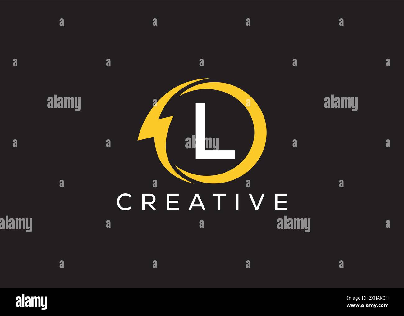 Minimal and professional Letter L thunder logo design template Stock ...
