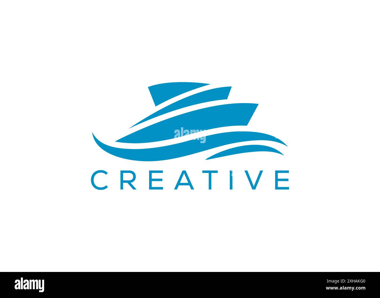 Minimal and professional vessel logo design template. Modern Ship logo ...