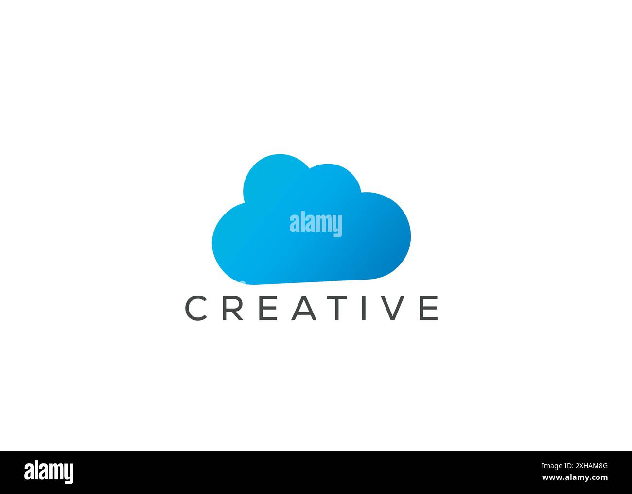 Minimal and professional cloud logo design template Stock Vector Image ...