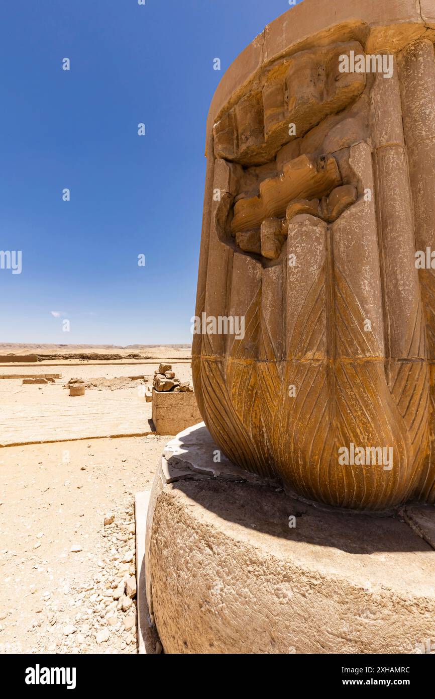 Amarna(Akhetaten), Small Aten temple, sanctuary court with columns ...