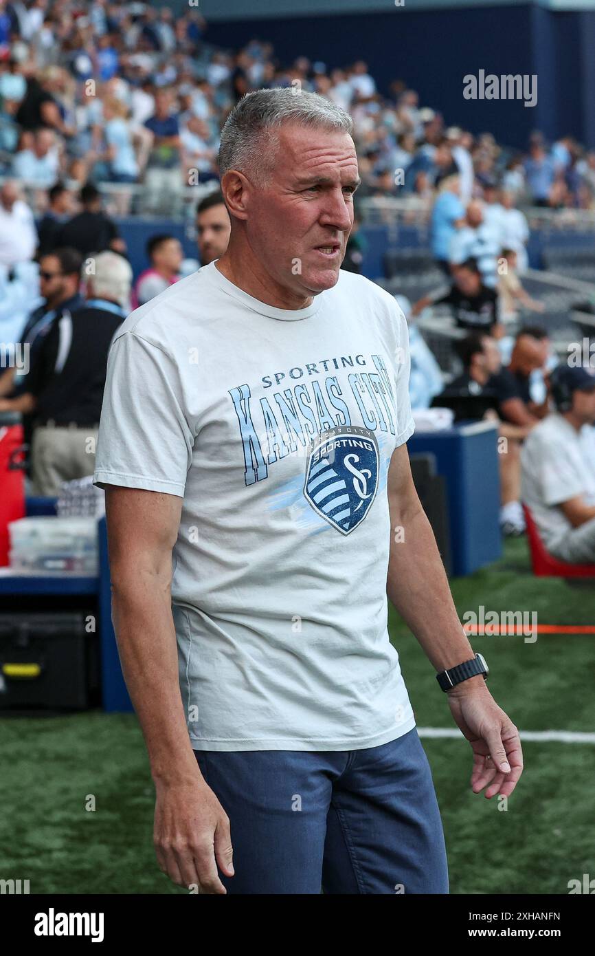 Kansas City, KS, USA. 10th July, 2024. Sporting Kansas City head coach ...