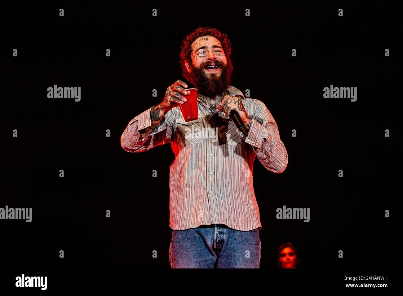 Post Malone performs during Festival d'ete de Quebec on Friday, July 12 ...