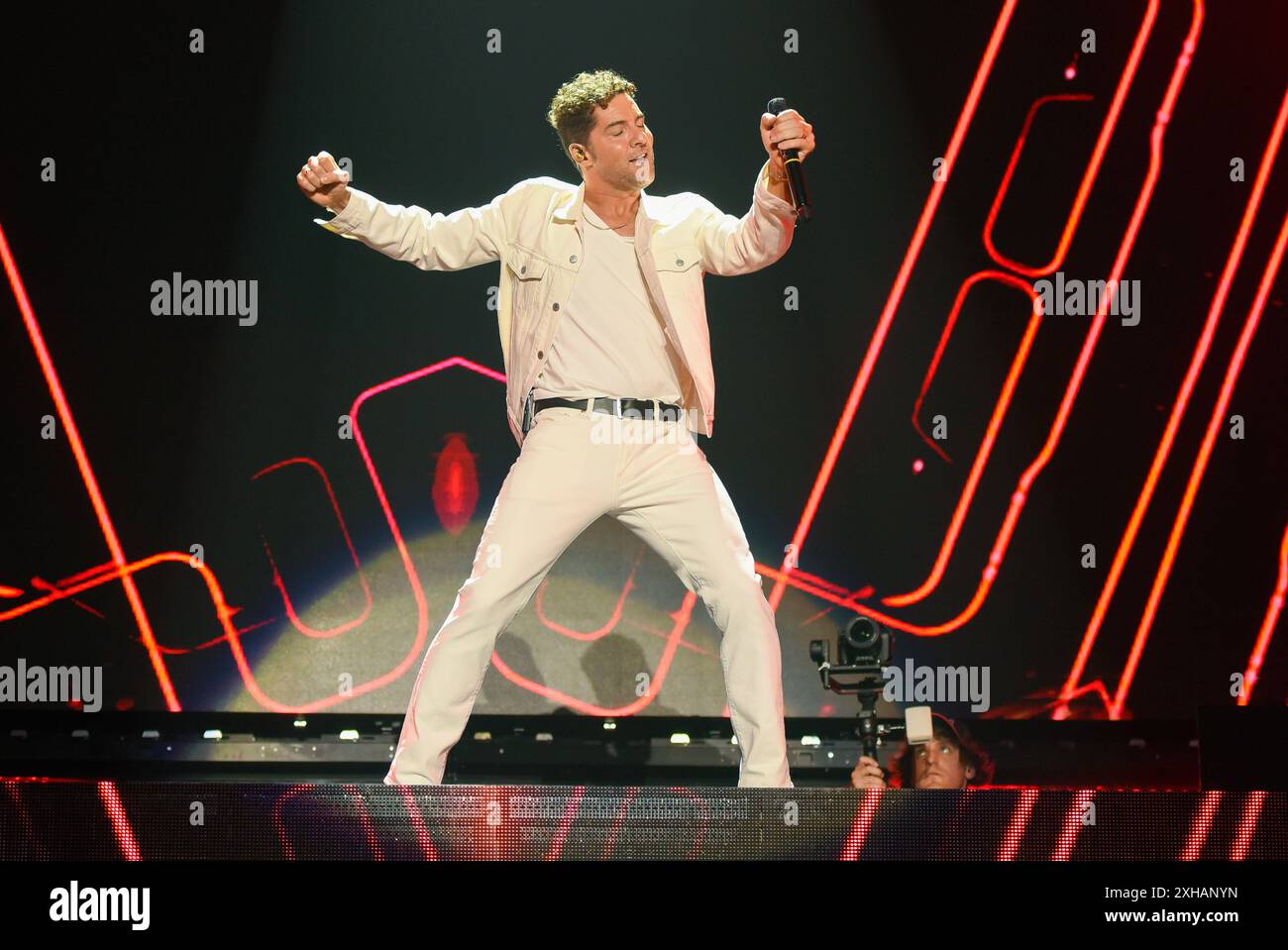 Tarragona, Spain. 12th July, 2024. The Spanish singer David Bisbal ...