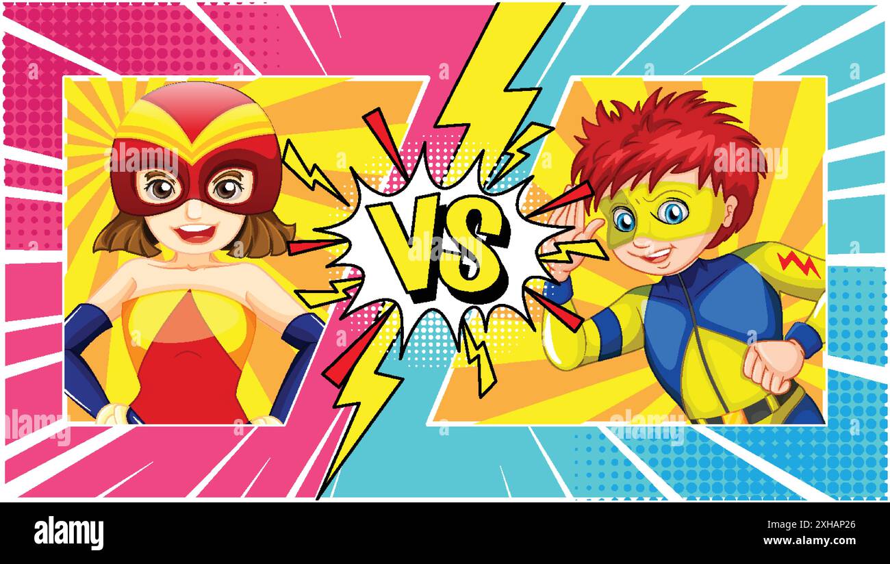 Hero clash Stock Vector Images - Alamy