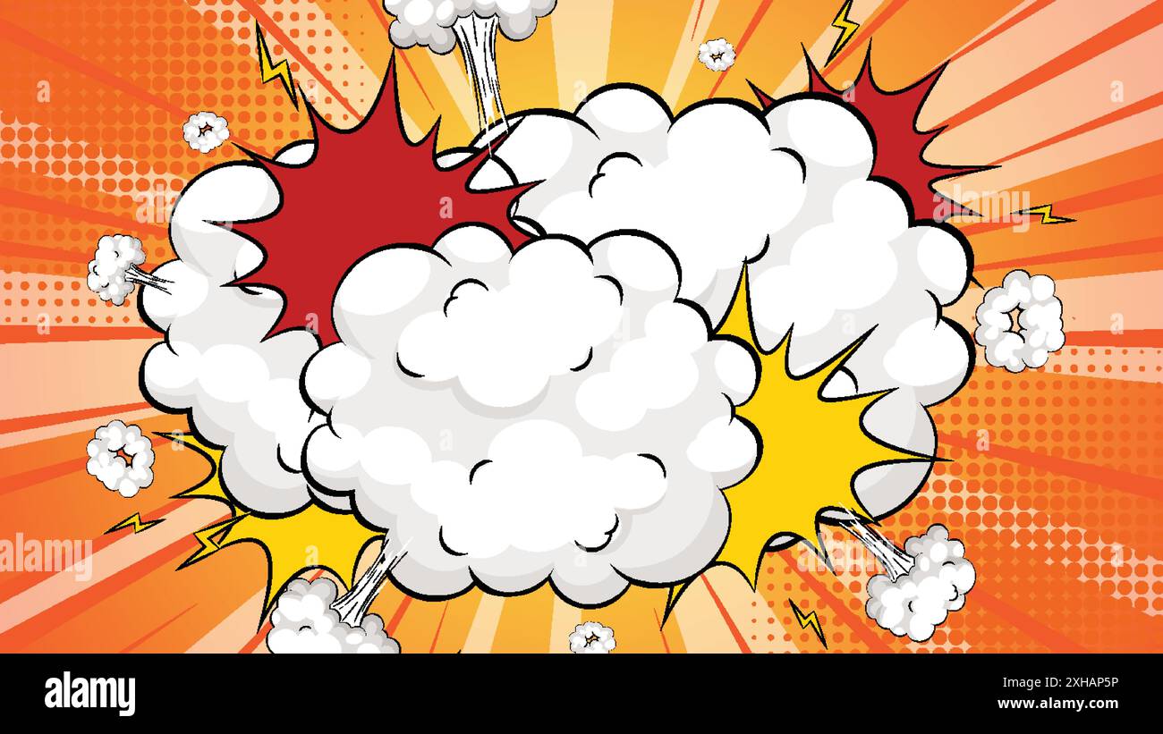 Dynamic explosion with clouds and bursts Stock Vector Image & Art - Alamy