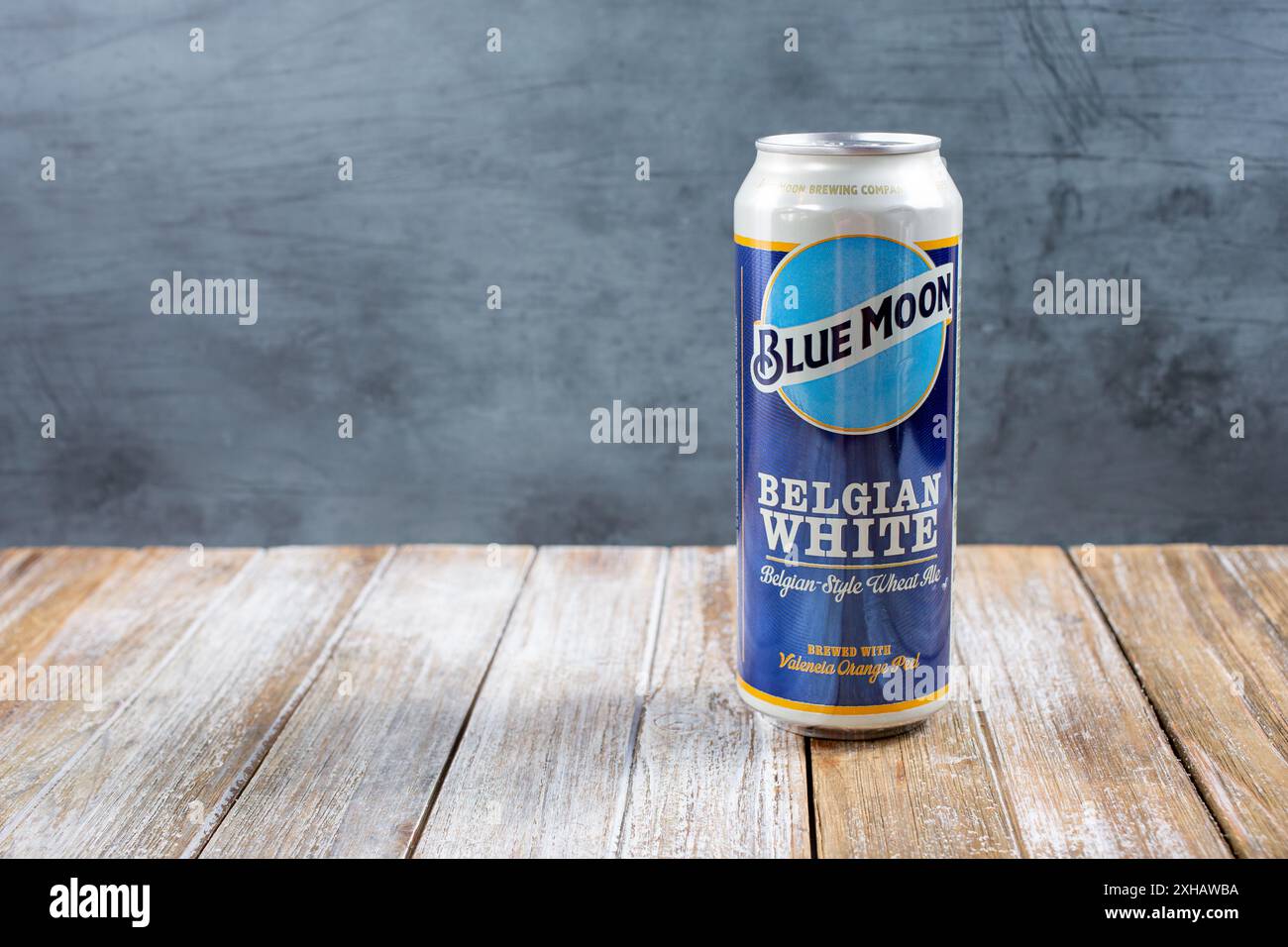 Los Angeles, California, United States - 02-24-2021: A view of a tall ...