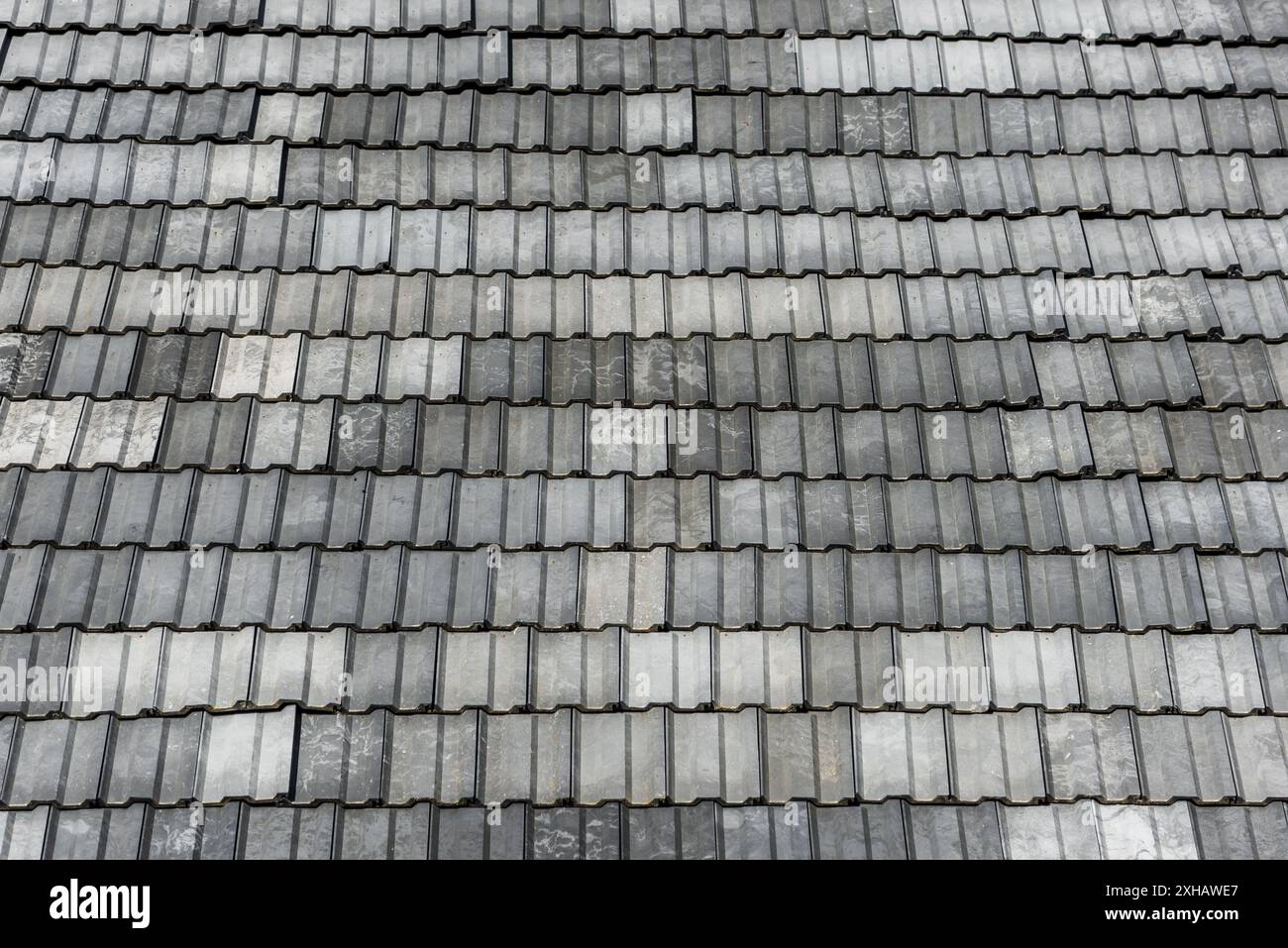 Grey Ceramic Roof Tiles Texture Background Stock Photo - Alamy