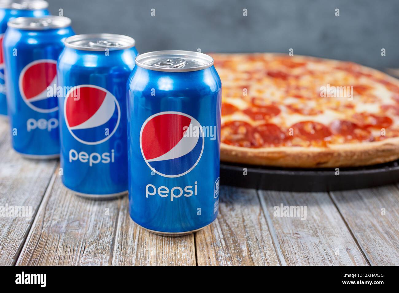 Los Angeles, California, United States - 05-21-2021: A view of four ...