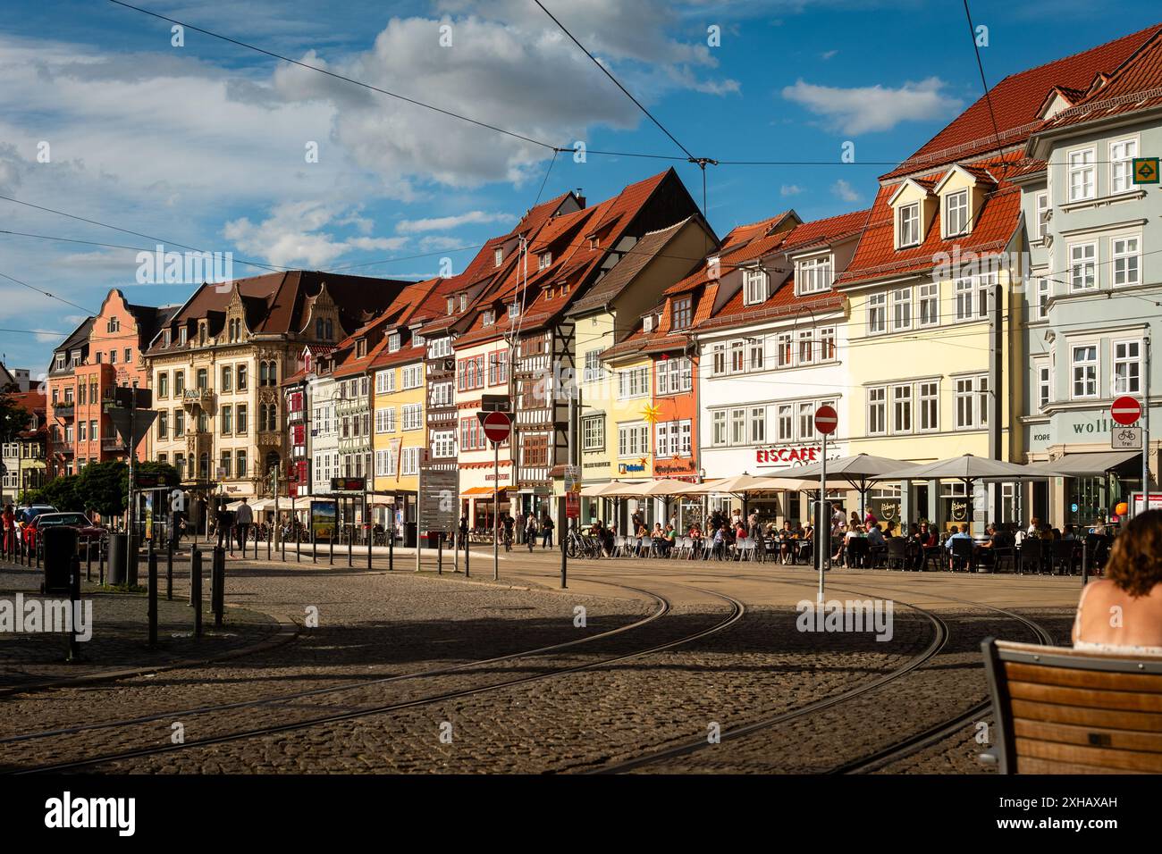 Erfurt, Thuringia, Germany, 07th July 2024: Sunlight and beautiful ...