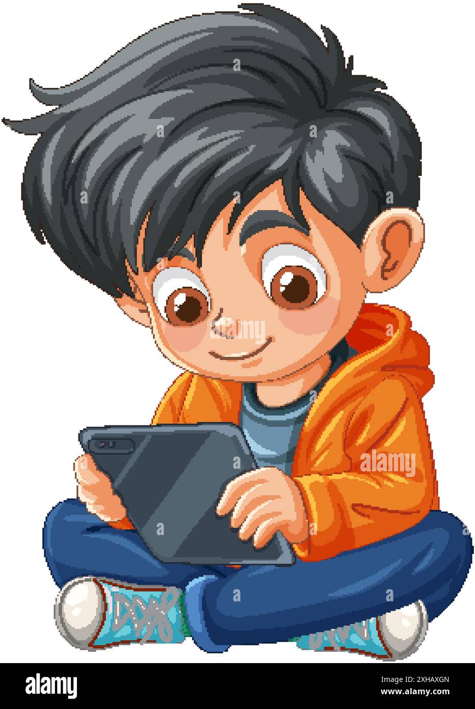 Child in sneakers Stock Vector Images - Alamy